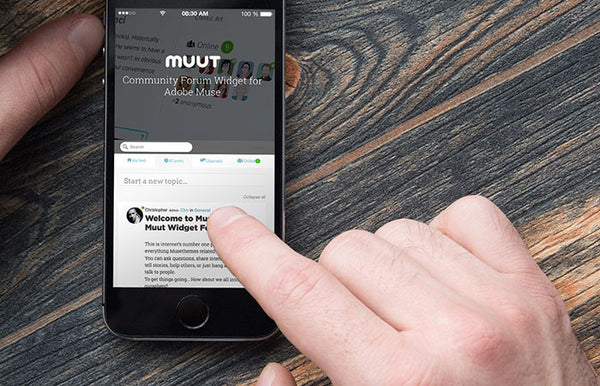 Muut Forum Widget by MuseThemes for Adobe Muse